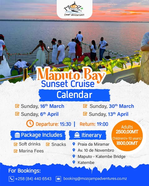 Maputo Bay Sunset Cruise – Travel Addicts